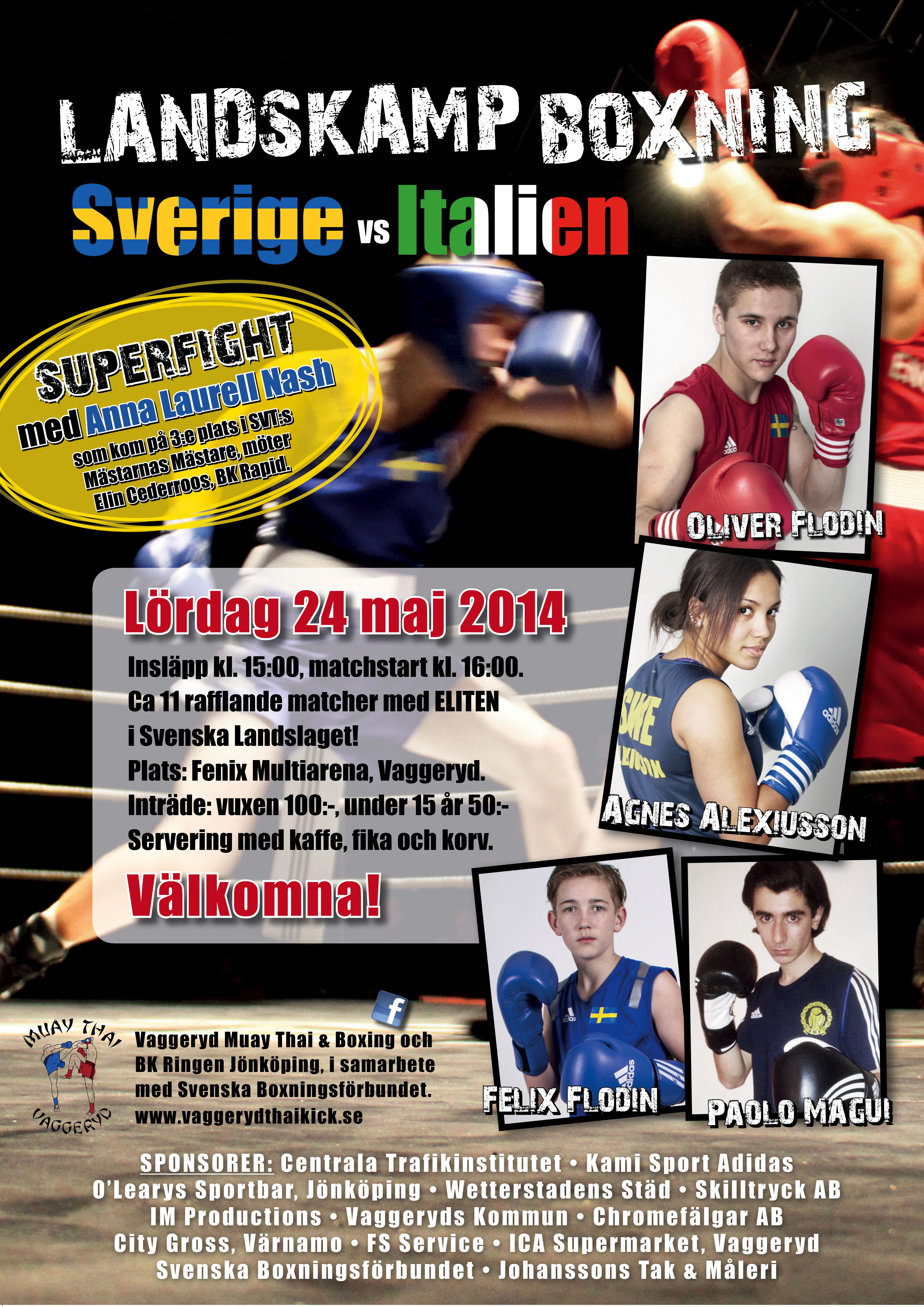 Landskamp Boxning - Vaggerydstorget